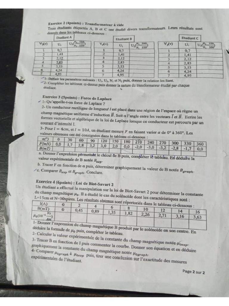 Compo TP Physique | PDF
