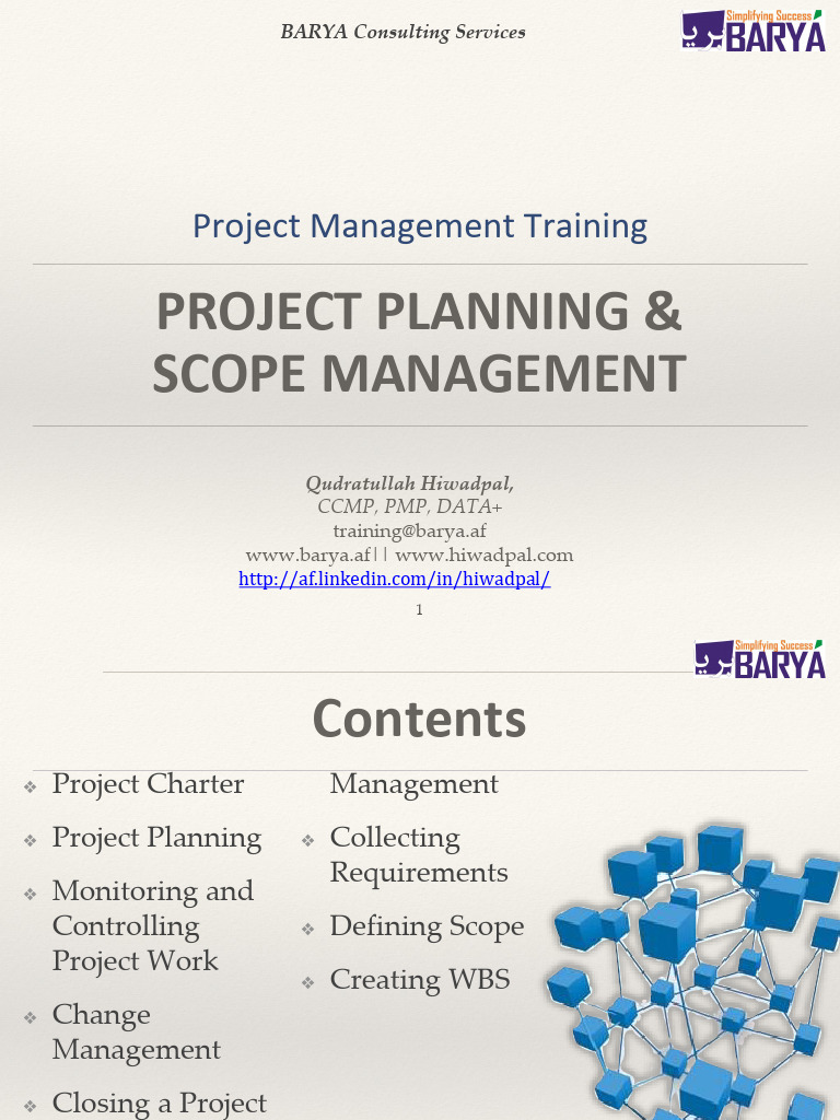 03. Project Management_Planning&Scope Management_V2 | PDF