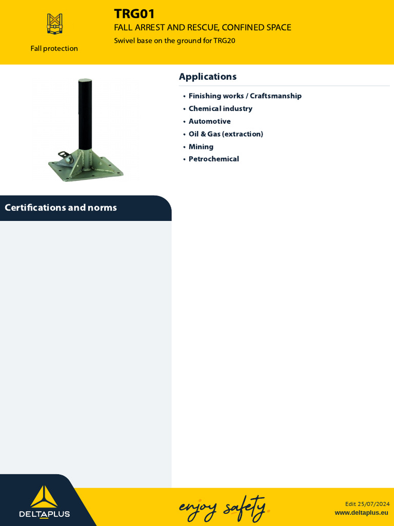 TRG01 Technical-Sheet EN | PDF