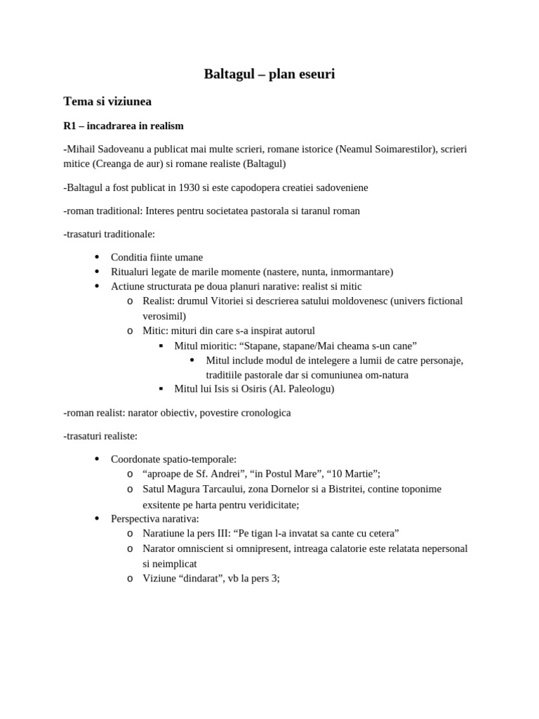 Mihail Sadoveanu - Baltagul | PDF