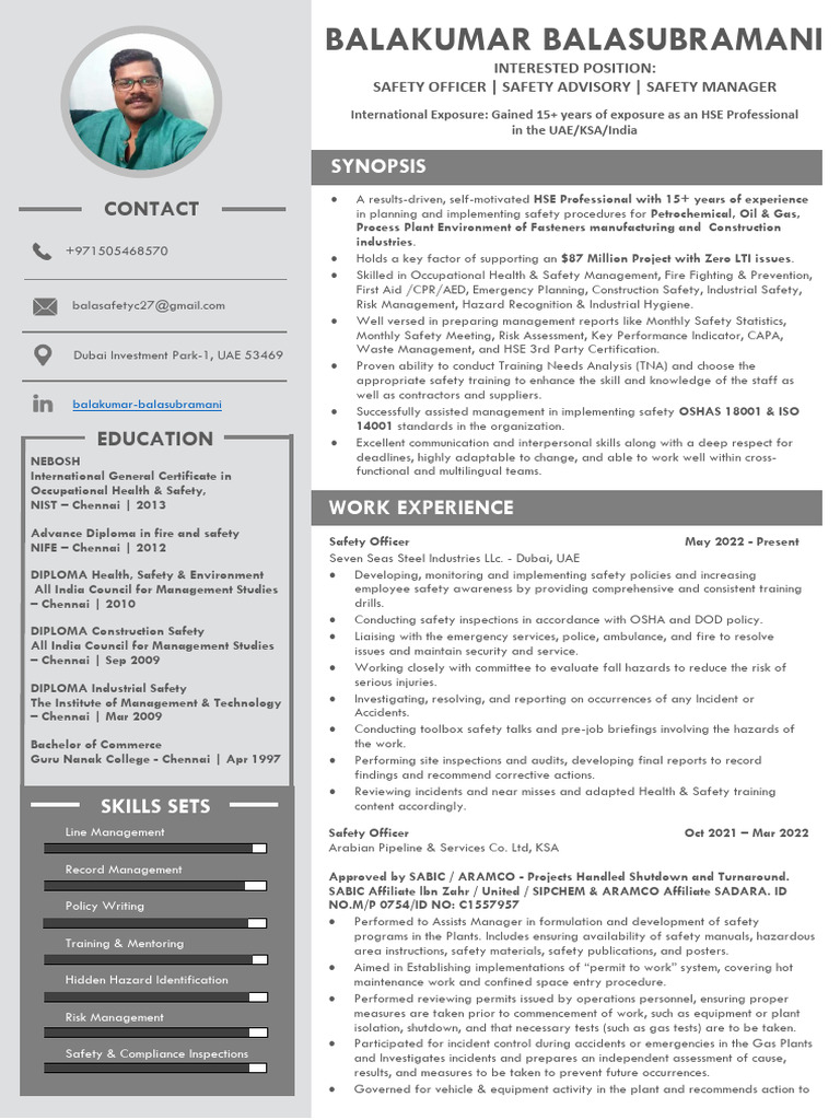 Balakumar Resume V3.0 | PDF