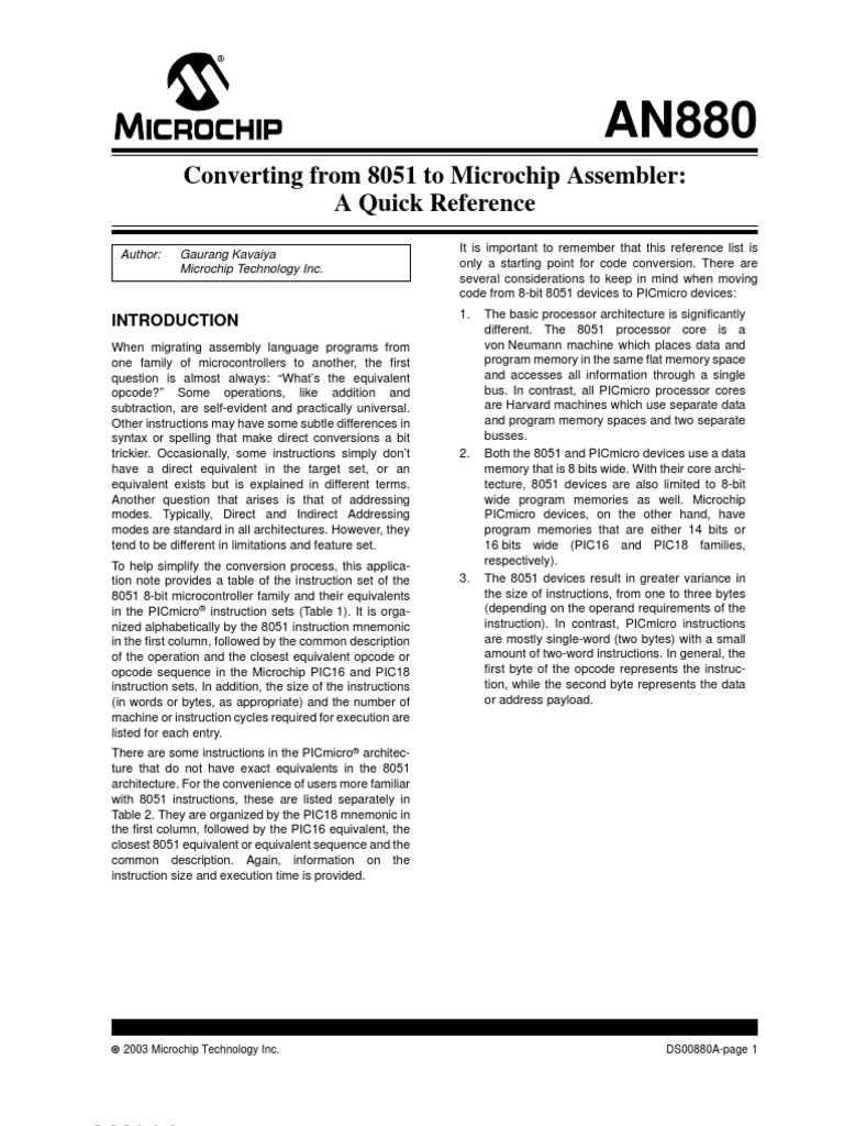 Converter Códigos Do 8051 para Mpasm | PDF | Pic Microcontroller ...