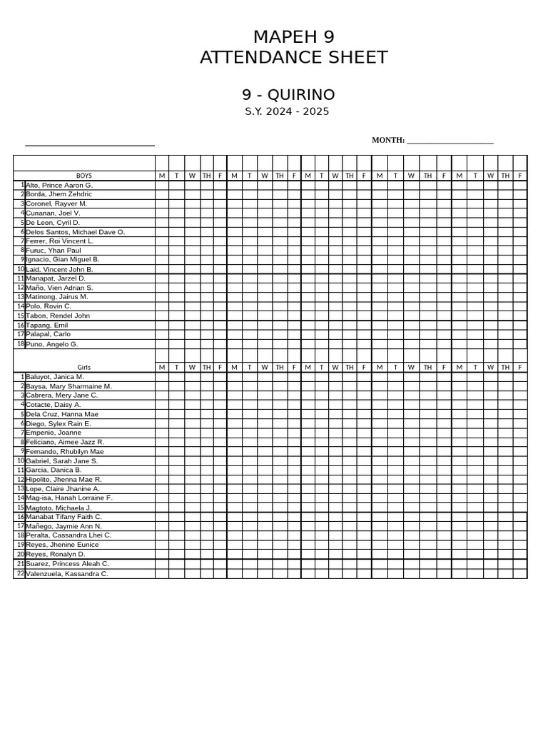 Quezon Attendance 24 25 | PDF