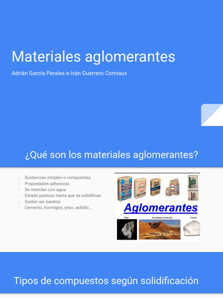 Materiales Aglomerantes | PDF