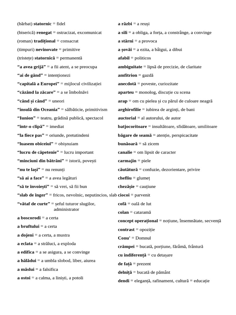 Vocabular | PDF