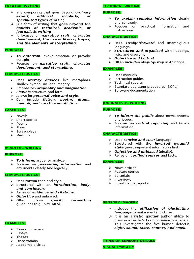 Summary of Lesson - CW | PDF