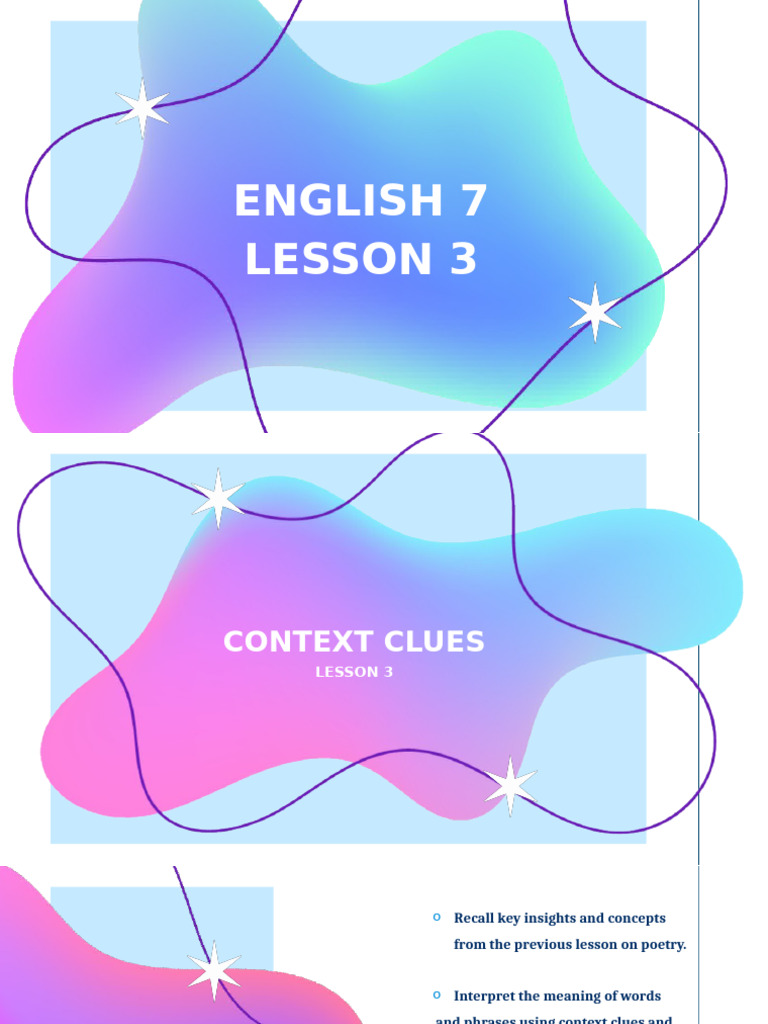 English 7 Matatag Lesson 3 | PDF
