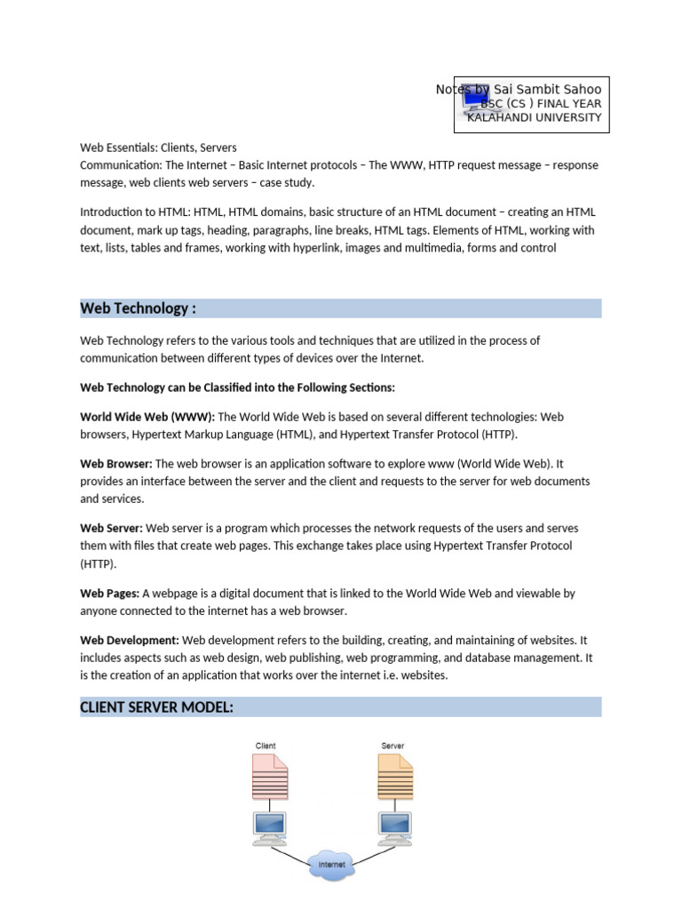 Web Technology | PDF