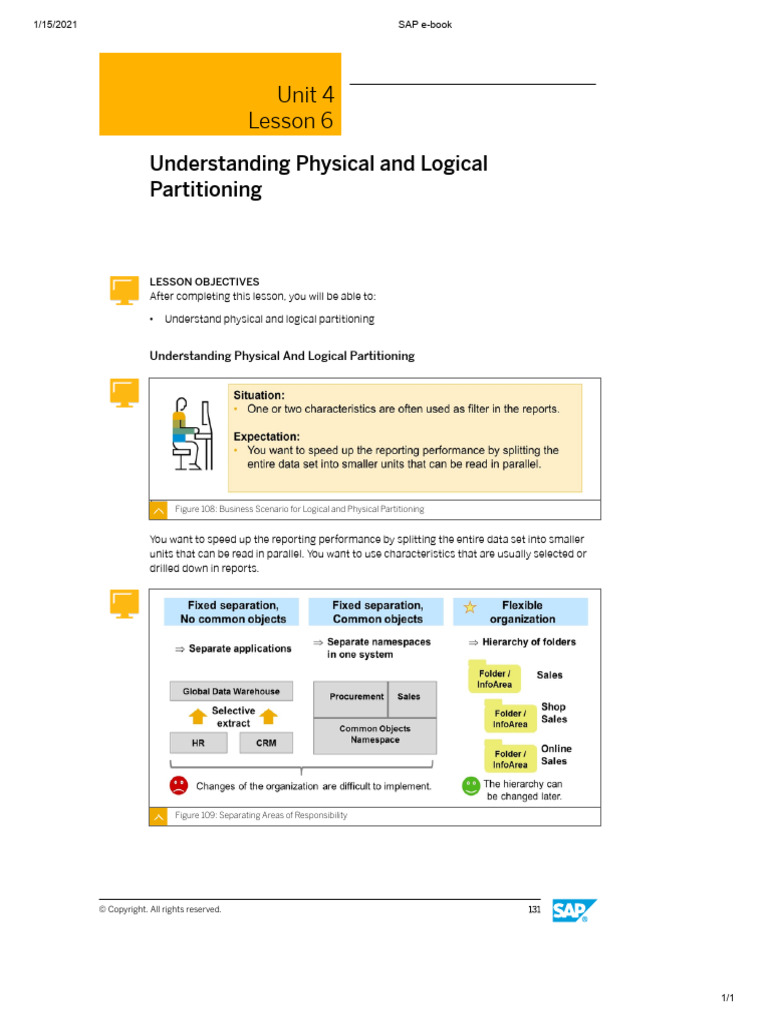 Unit 4 Lesson 6: Understanding Physical and Logical Partitioning | PDF