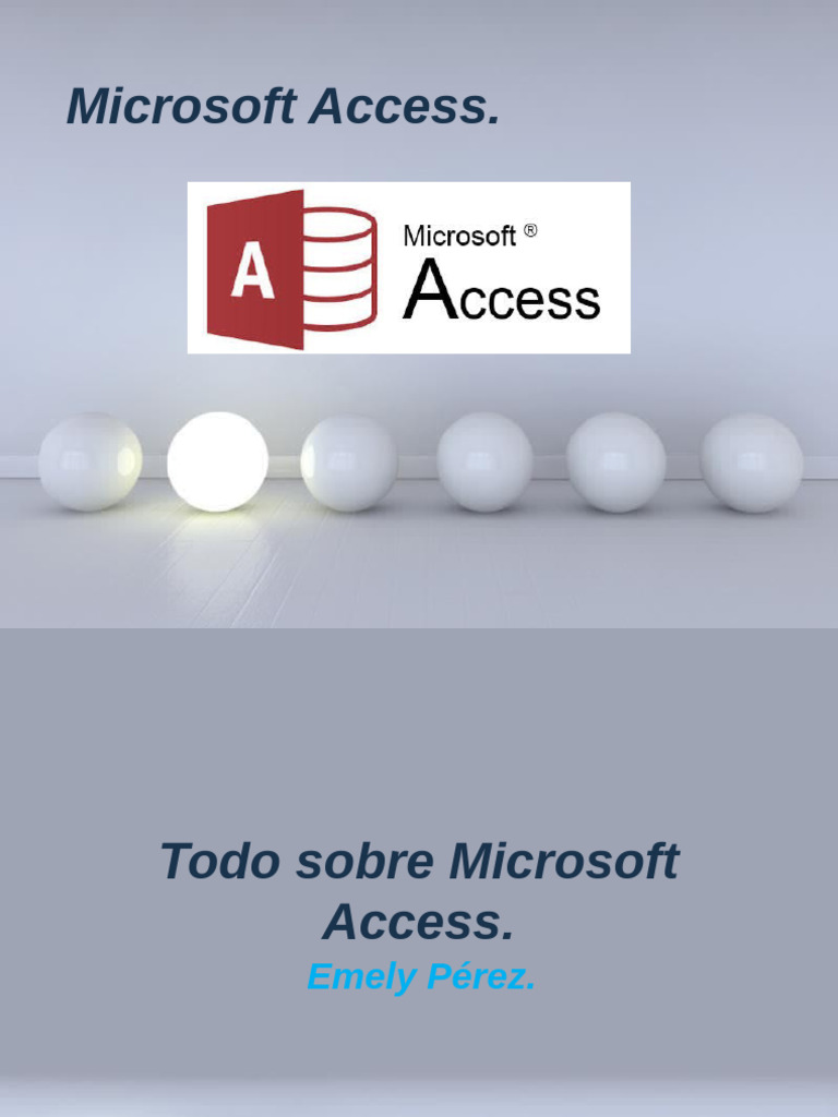 Todo Sobre Access | PDF | acceso Microsoft | No Sql