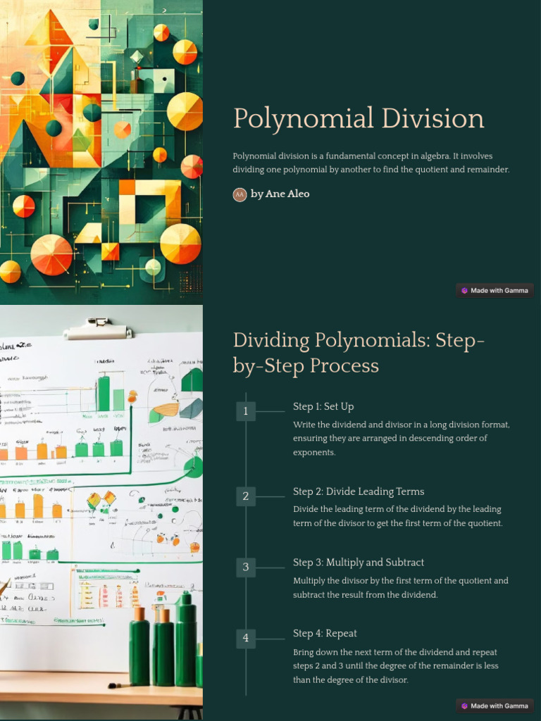 Polynomial Division | PDF