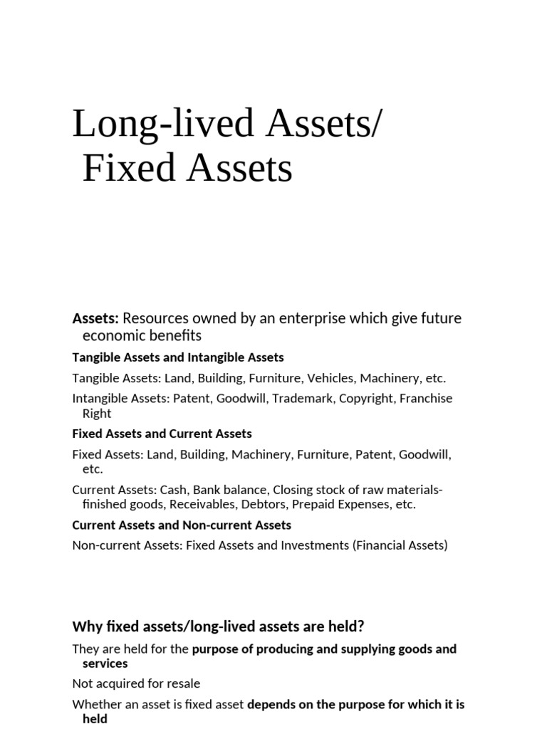 Long-Lived Assets 2 | PDF