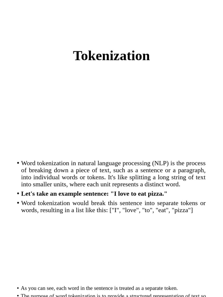 Tokenization | PDF