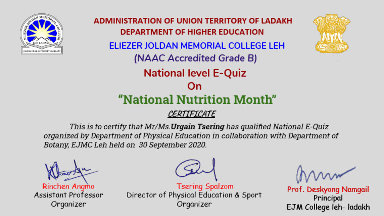 Quiz Certificate | PDF