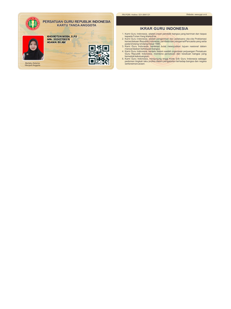 Kta Digital Pgri Bu Nis | PDF