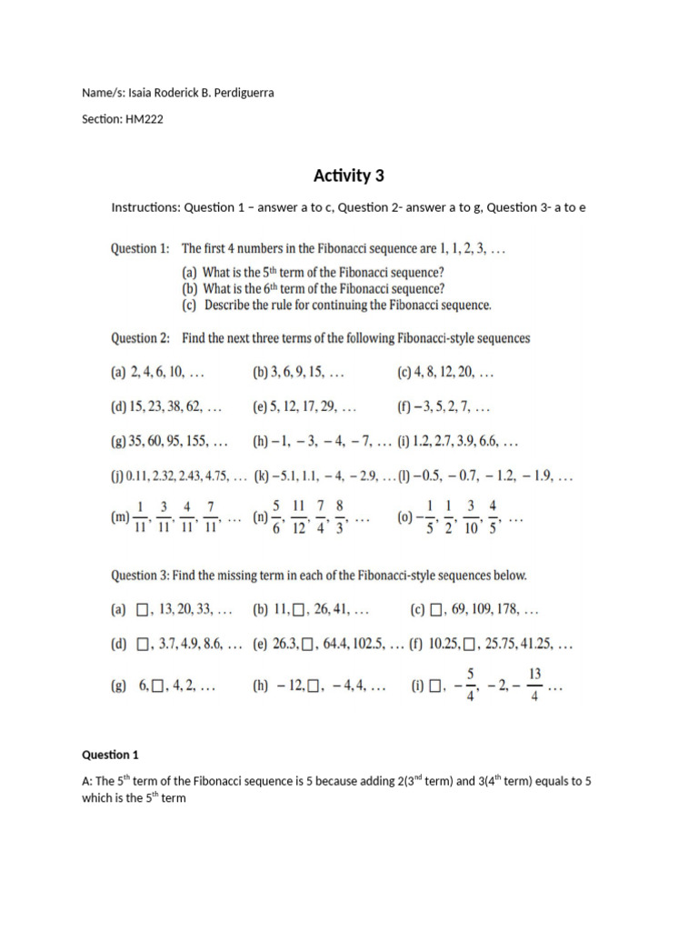 Activity 3 MMW | PDF