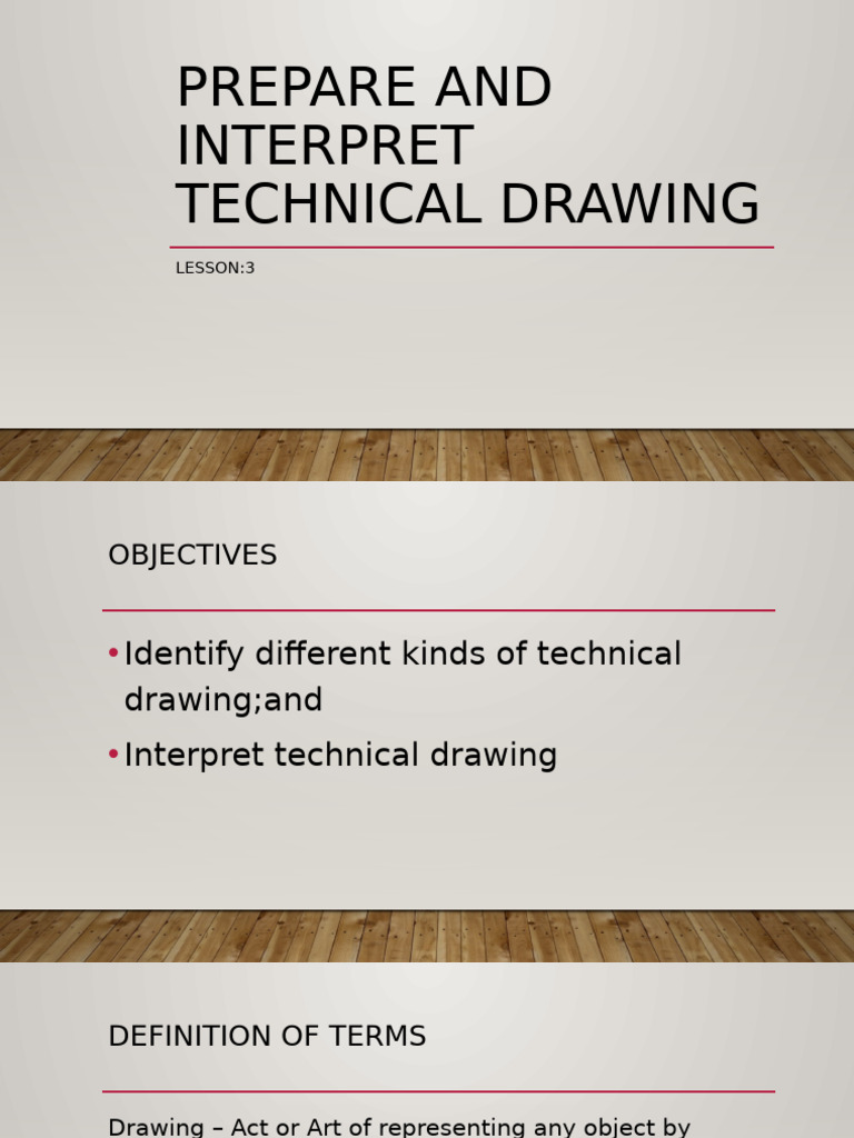 Lesson 3 Prepare and Interpret Technical Drawing | PDF