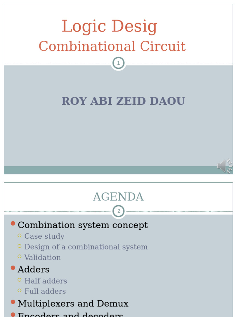Chapter 3 - Combinational circuits - Part1 | PDF