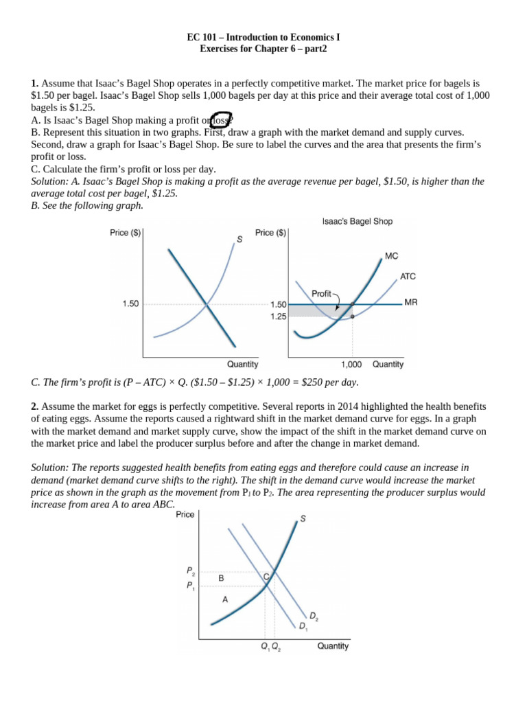 Ec101 - Chapter 6 Exercises - Part2 | PDF