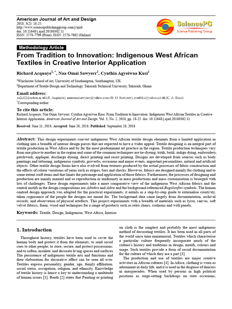From Tradition To Innovation Indigenous | PDF