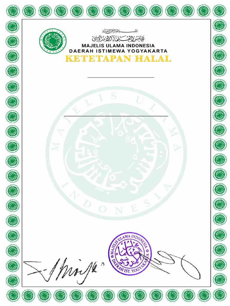 Sertifikat Halal Pom Mui | PDF
