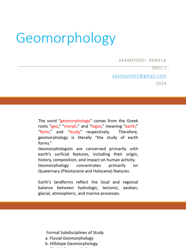 Geomorphology | PDF