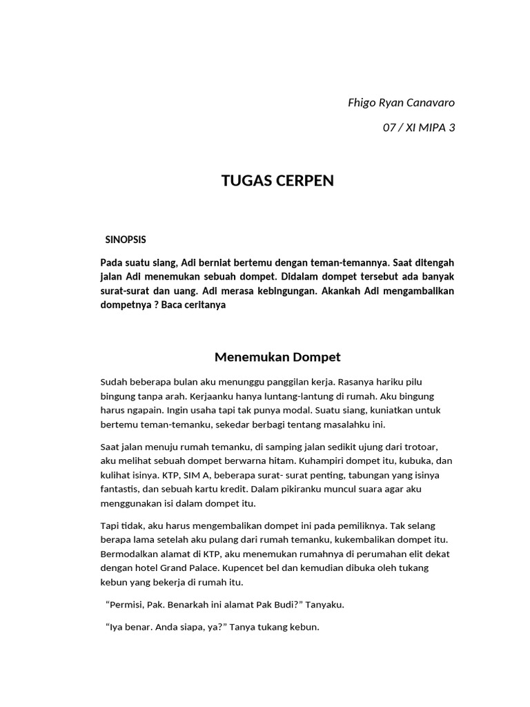 Bindo Cerpen | PDF