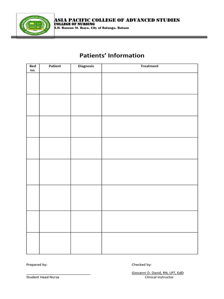 Patients-information | PDF
