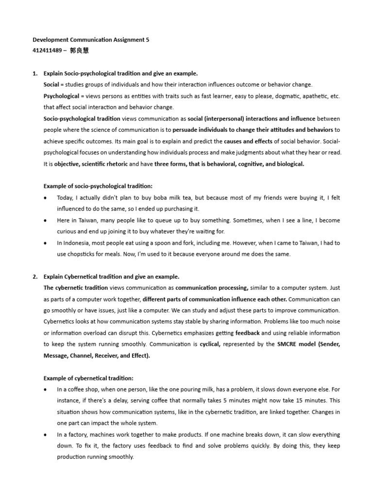 DevCom Assignment 5 | PDF