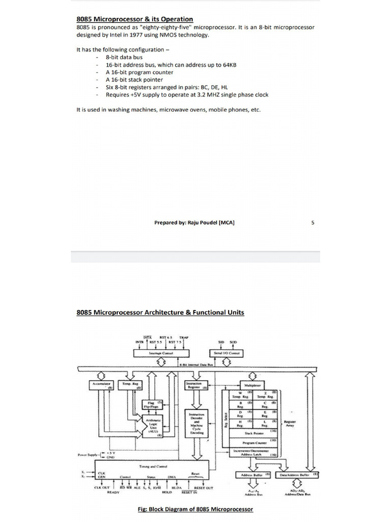 Unit 2 Intel 8085 | PDF