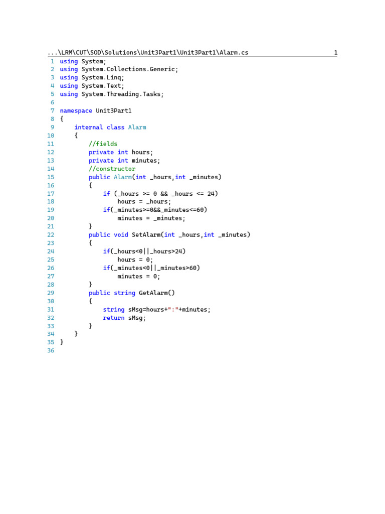 Unit3Part1 Exercise 3 - Solution | PDF