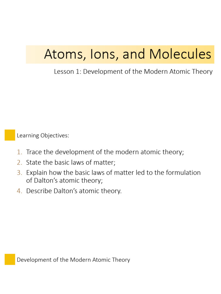 Atoms Ions and Molecules | PDF
