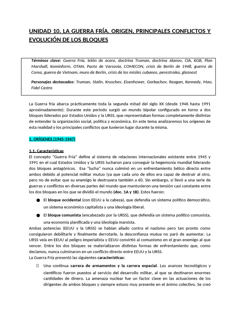 UNIDAD 10 | PDF