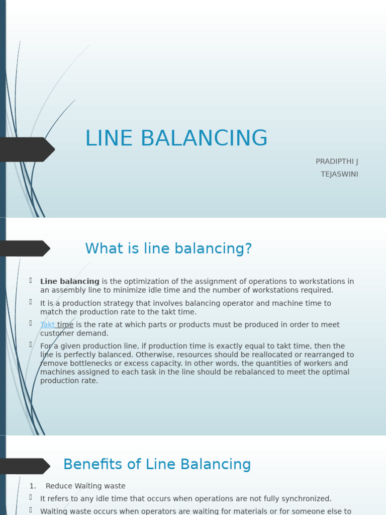 Line Balancing | PDF