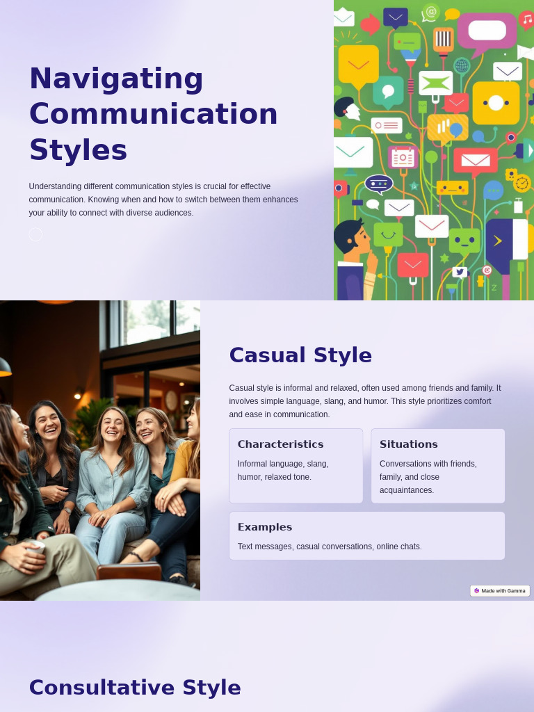 Navigating Communication Styles | PDF | Communication | Career & Growth