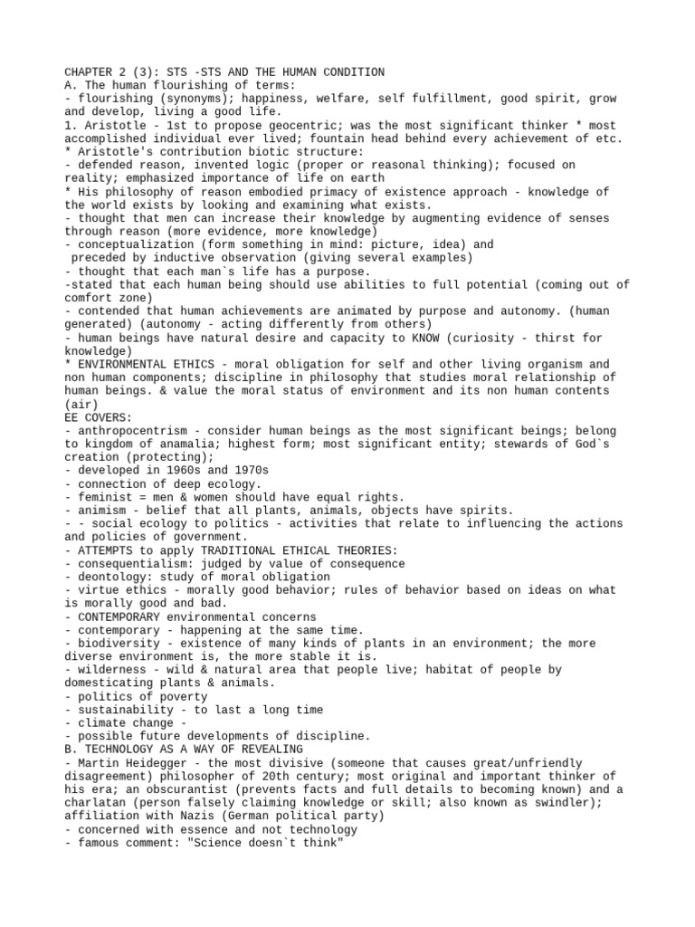 Chapter 2 STS - STS and The Human Co | PDF