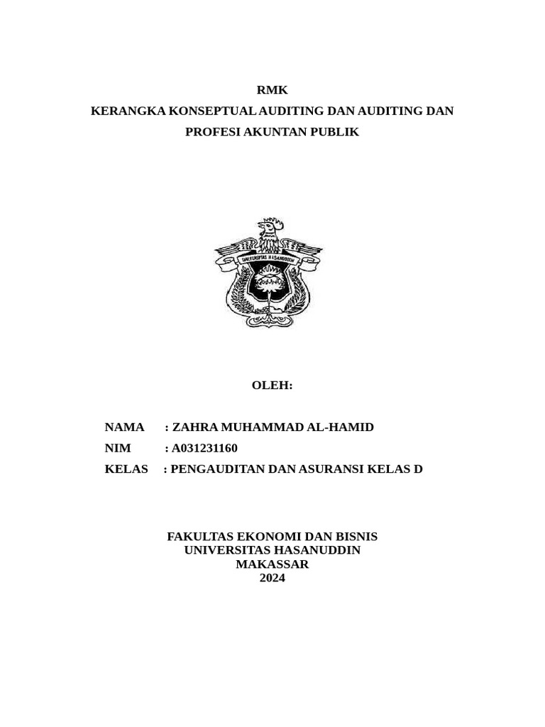 RMK Audit 1 & 2 | PDF