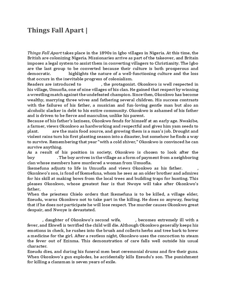 Things Fall Apart | PDF