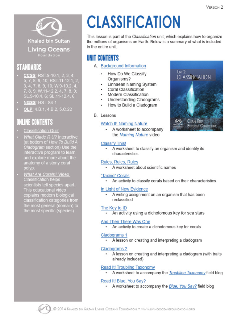 Binomial Naming Worksheet | PDF