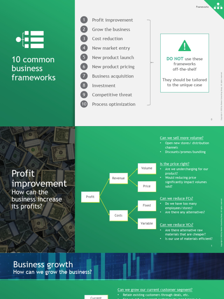 Case Prep Frameworks | PDF