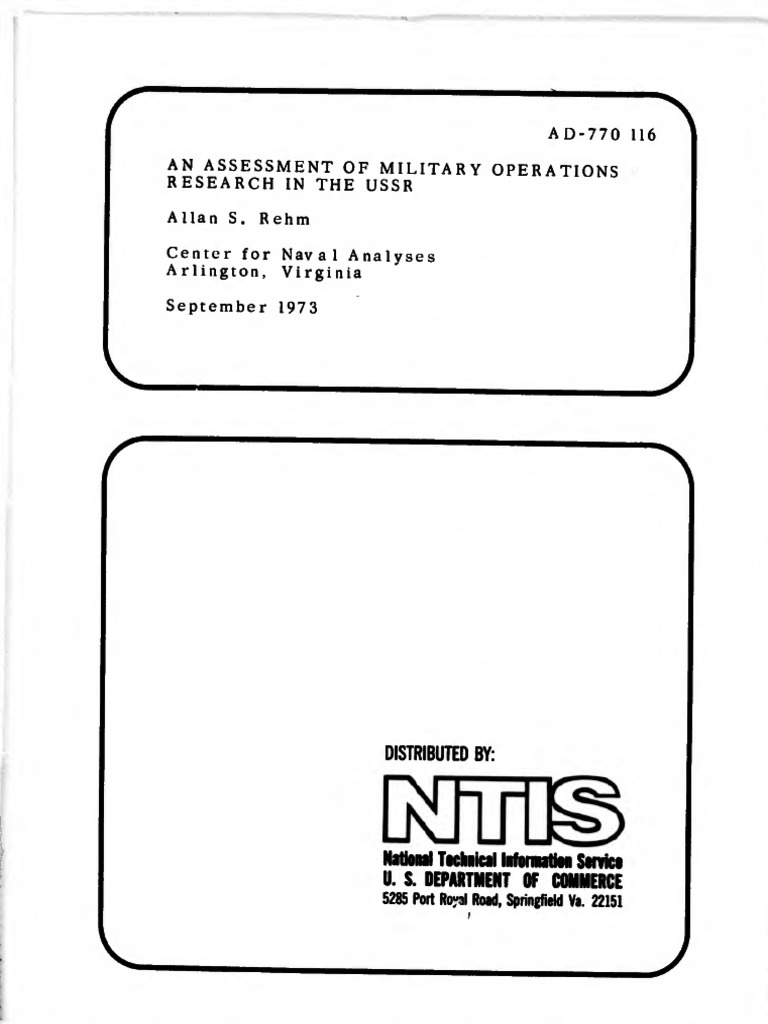 Operations Research Ussr | PDF | Operations Research | Economics