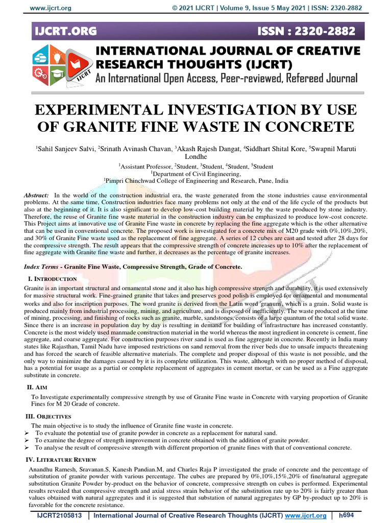 Experimental Investigation by Use of Gra | PDF