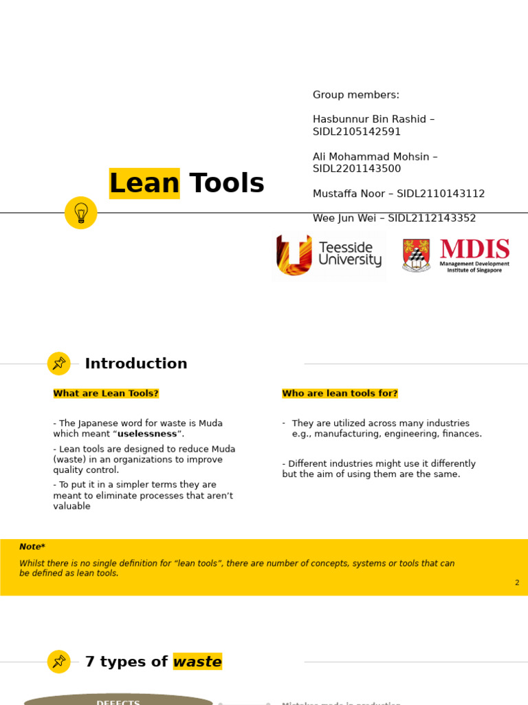 Lean Tools | PDF