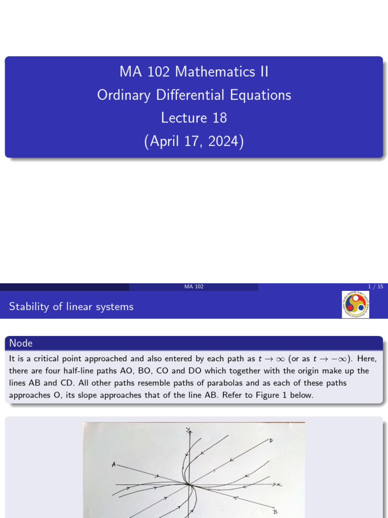 MA102 Lec18 Handout | PDF