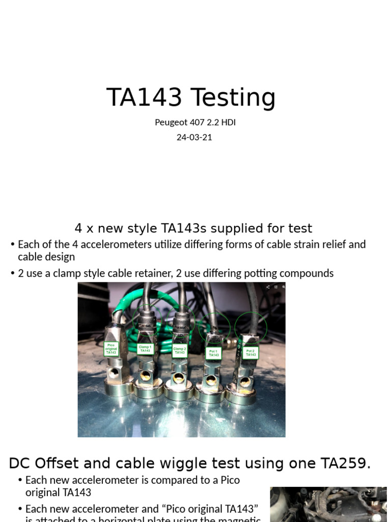 TA143 Testing | PDF