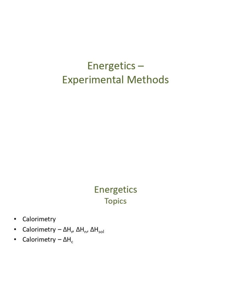 M1-6B - Enthalpy Experiments | PDF