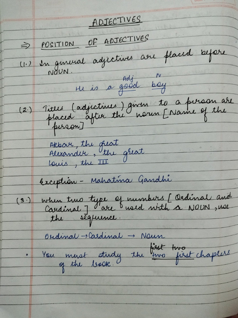 Adjective Conjunction | PDF