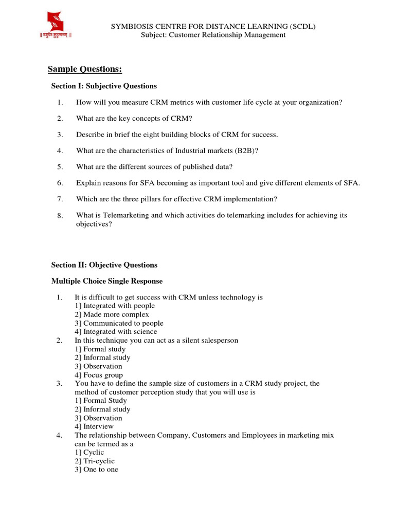 Customer Relationship Management | PDF | Customer Relationship Management | Business