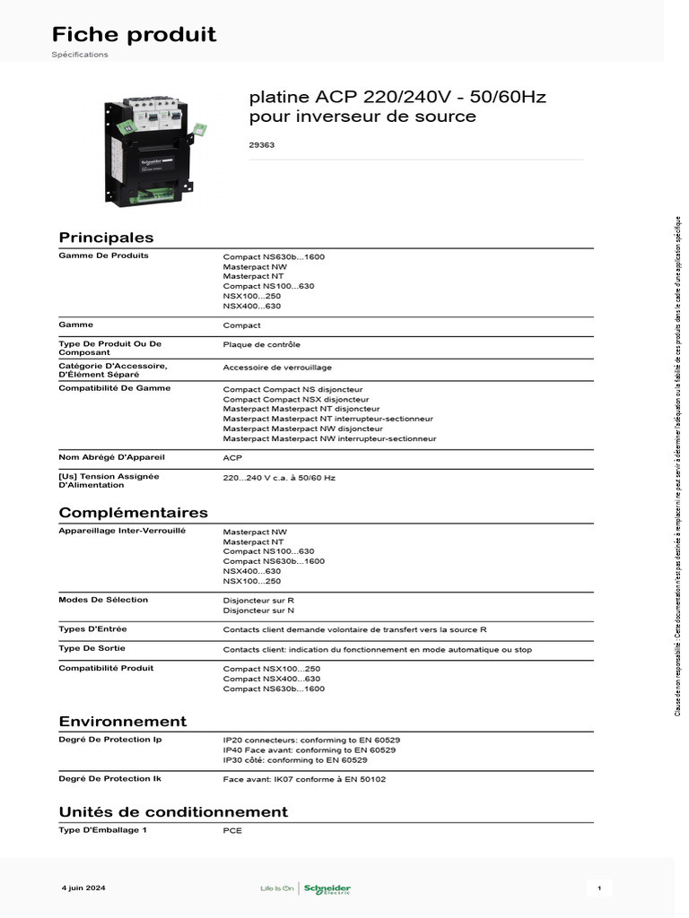 Schneider Electric - TransferPacT-basé-sur-MasterPacT-MTZ-ou-ComPacT-NS ...