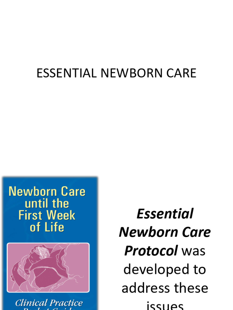 Essential Newborn Care | PDF